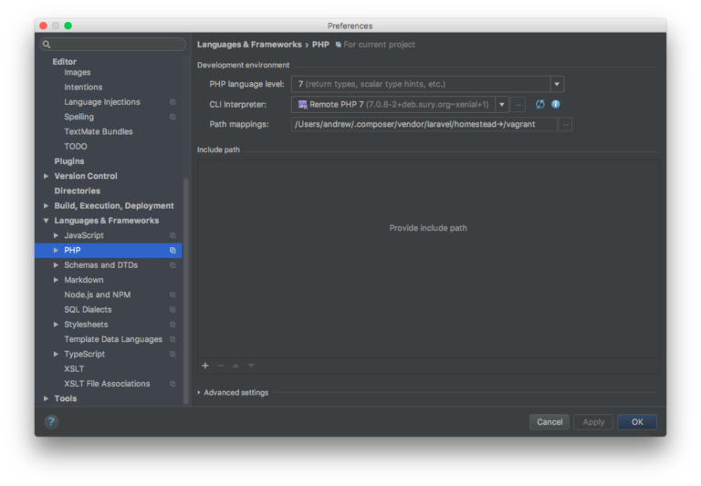nystudio107 | Using PhpStorm with Vagrant / Homestead